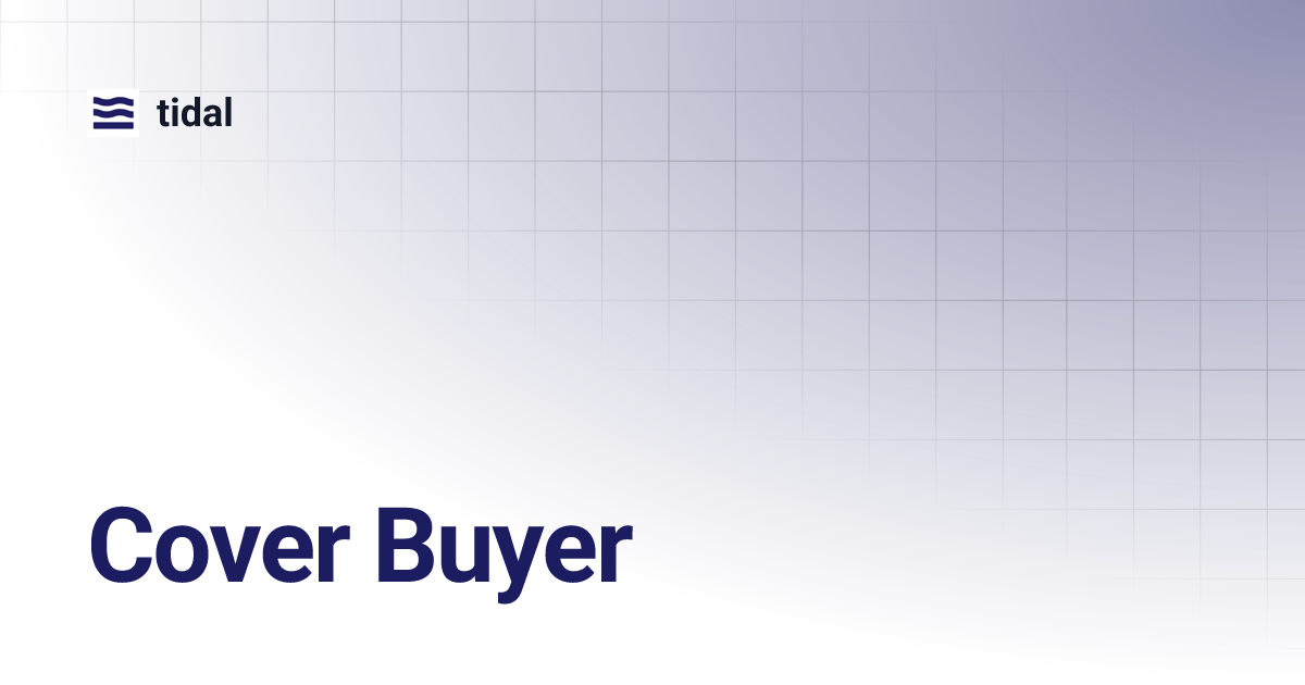 Cover Buyer | tidal